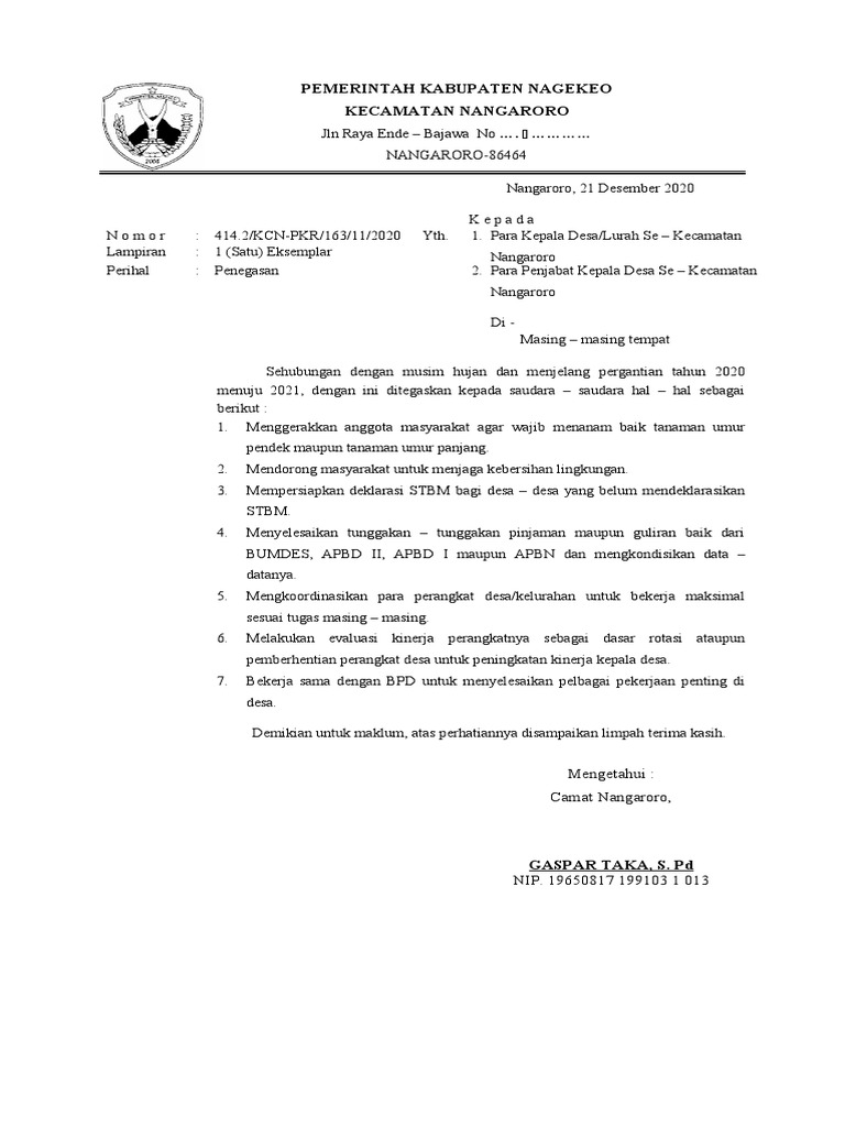 Surat Penegasan | PDF