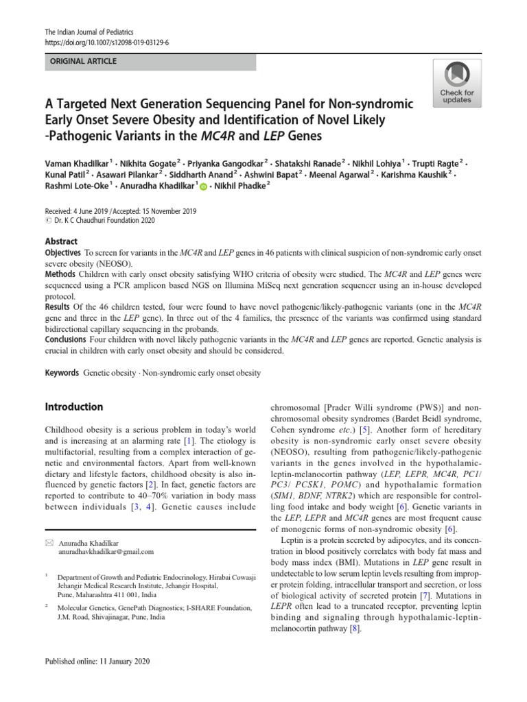 Next-Generation Sequencing | PDF | Dna Sequencing | Leptin