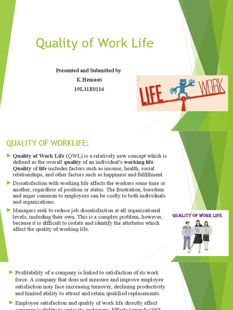 Understanding the Key Factors that Impact Employee Quality of Work Life ...