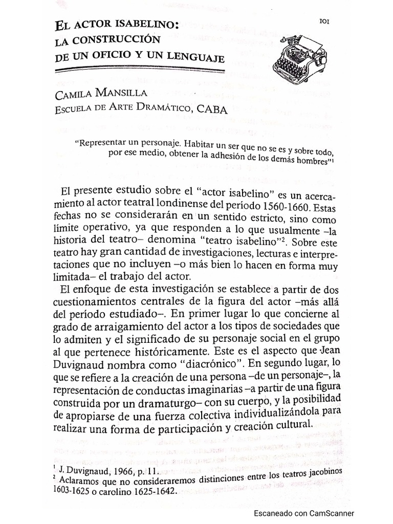Teatro Isabelino. | PDF