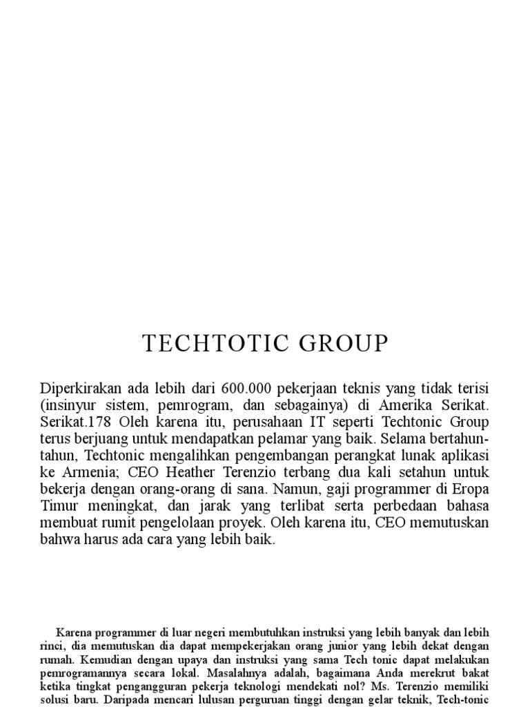Techtonic Group | PDF