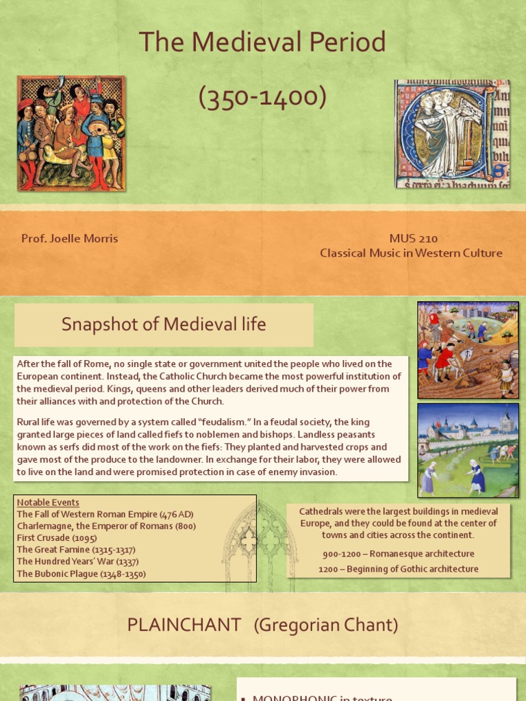 The Medieval Period | PDF | Mass (Liturgy) | Gregorian Chant