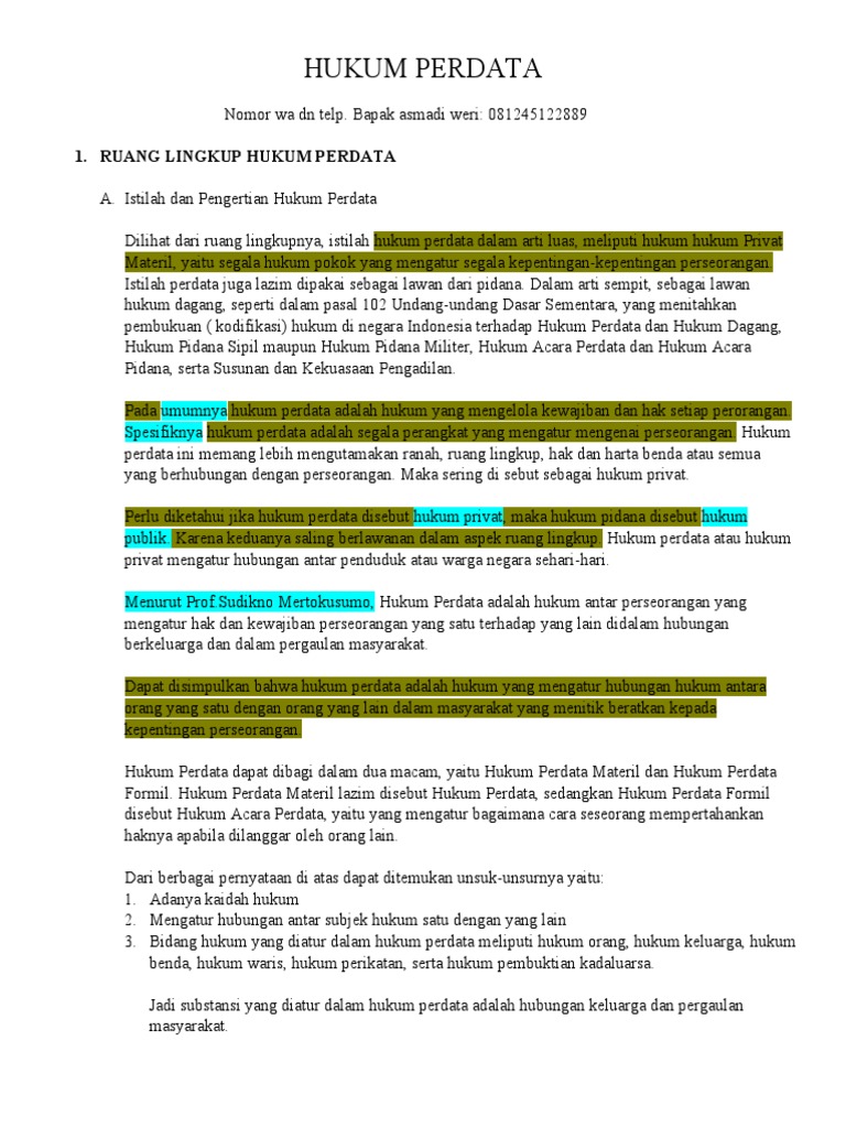 Hukum Perdata | PDF | Hukum | Politik
