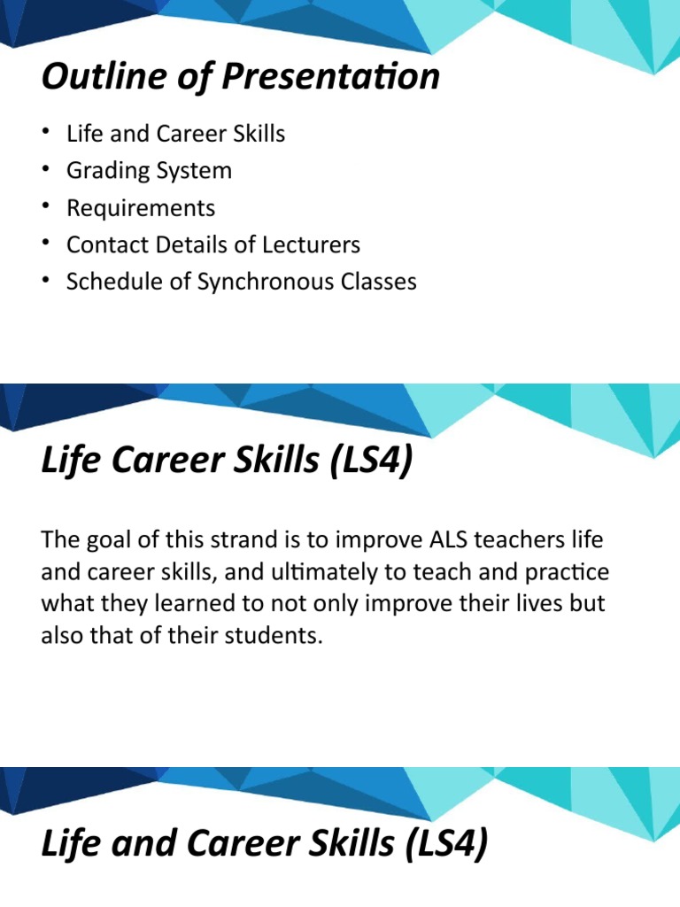 Life and Career Skills - Final | PDF
