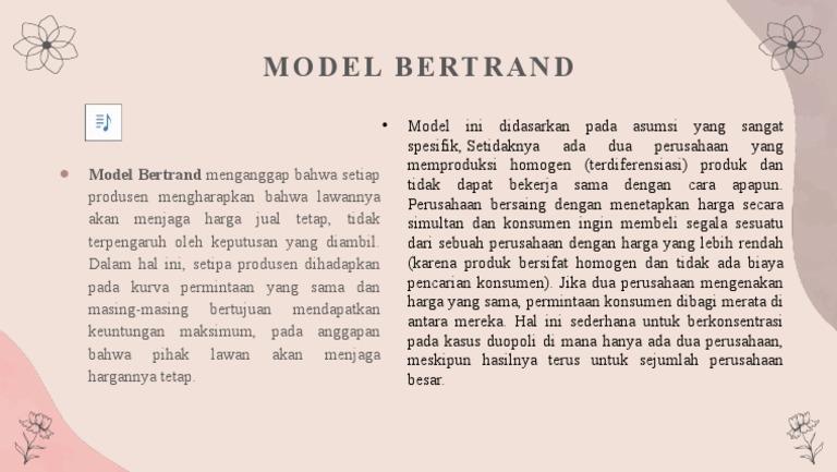 Model Bertrand | PDF