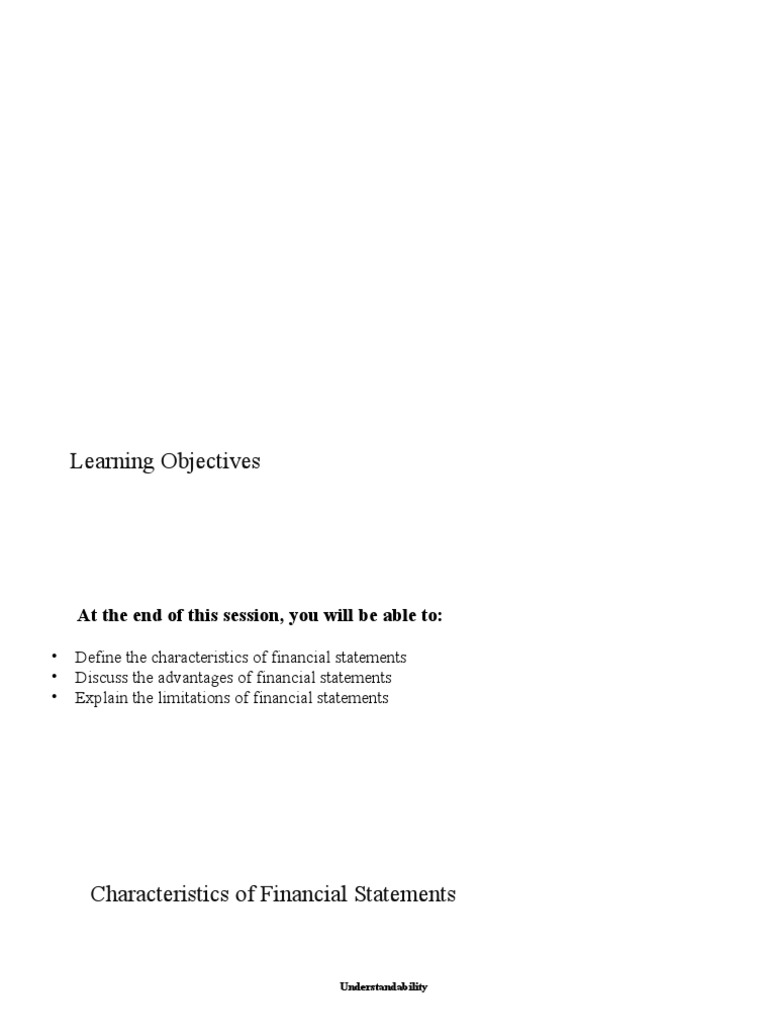 Financial Statements Meaning and Characteristics | PDF | Dividend ...