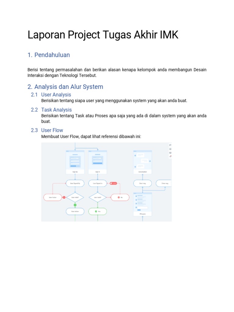Laporan Project Tugas Akhir IMK 2021 | PDF