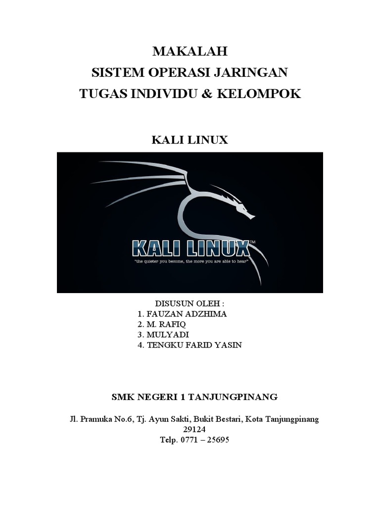 Makalah Kali Linux V2 | PDF