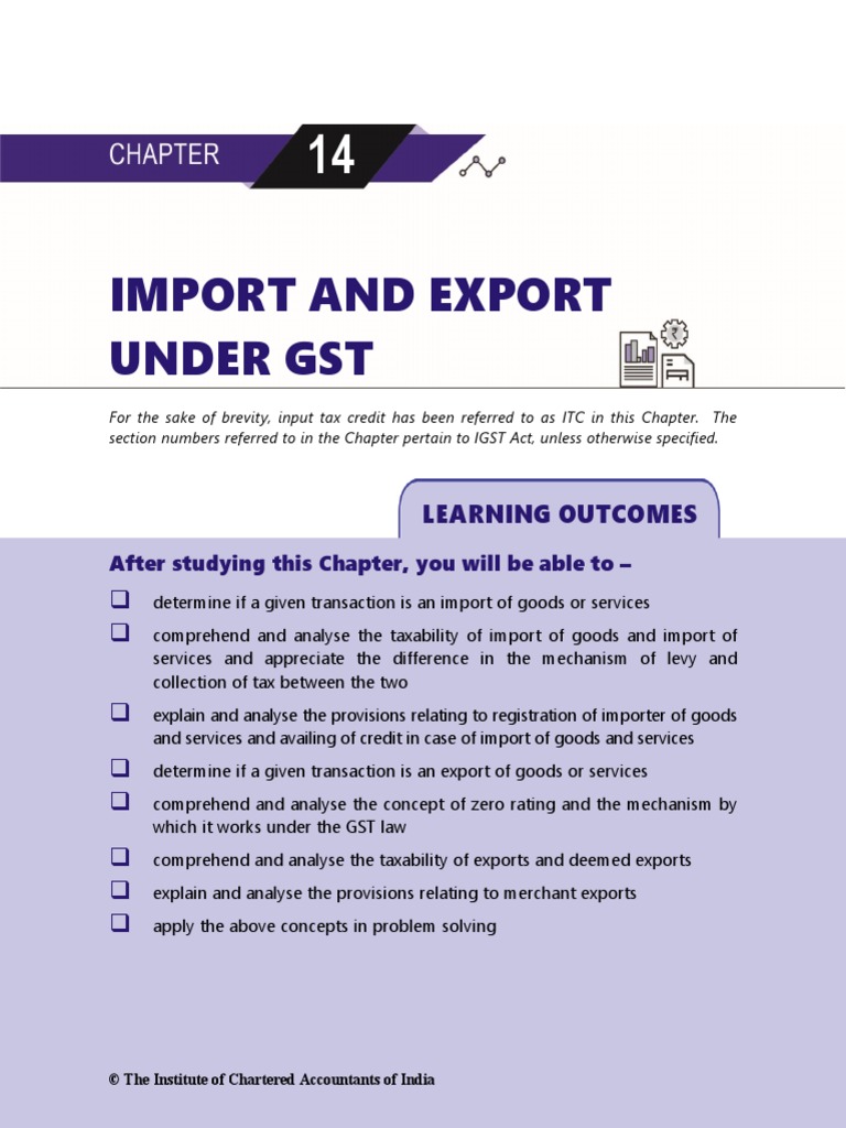 Import and Export Under GST | PDF | Value Added Tax | Customs