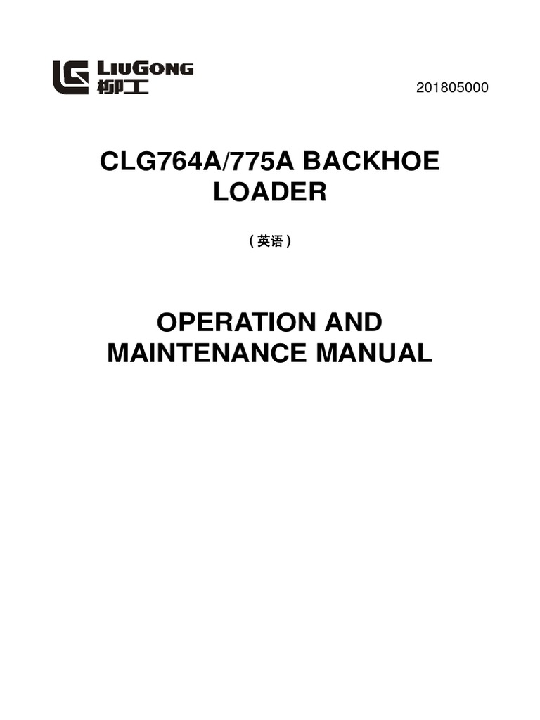 Clg764a-775a Om 201805000-En | PDF | Personal Protective Equipment | Leak