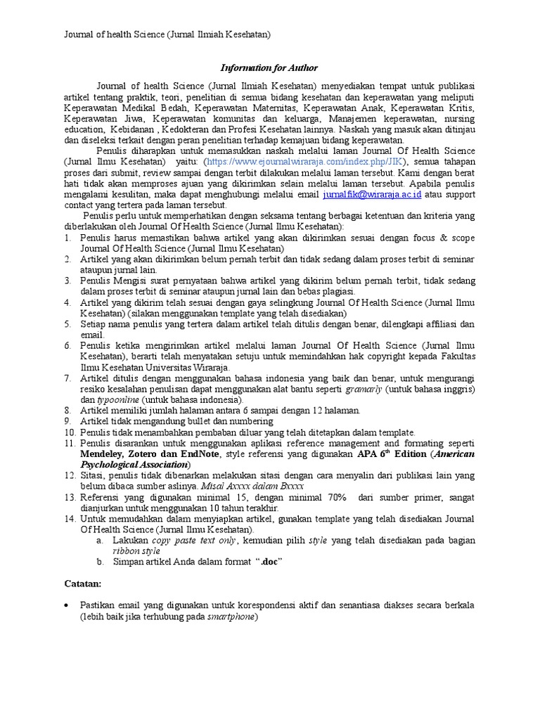 Template JIK Baru | PDF