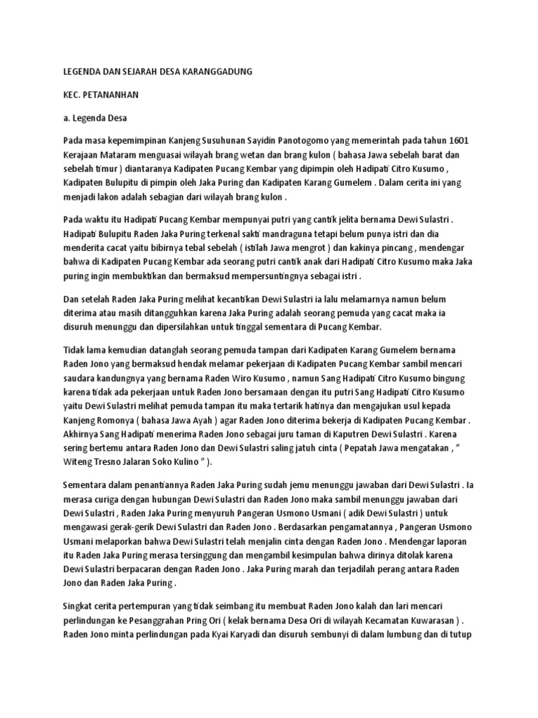 LEGENDA DAN SEJ-WPS Office | PDF