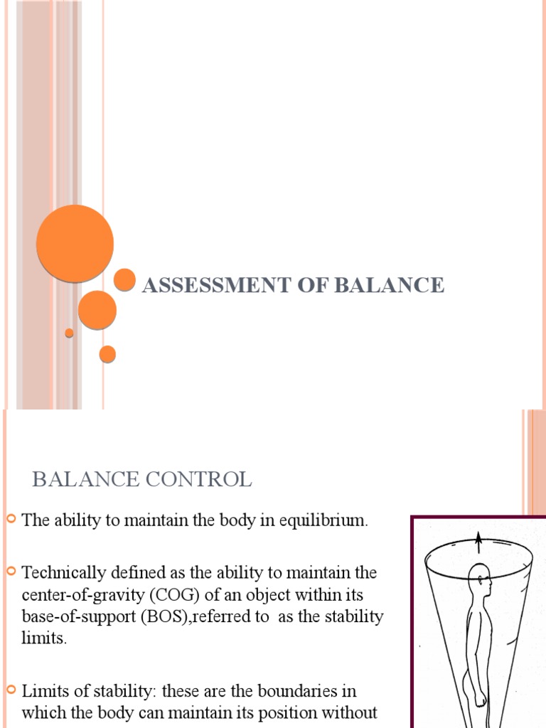 Balance Assessment Techniques Overview | PDF