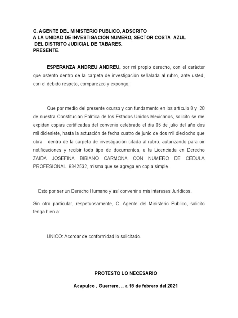 Ejemplo de Manda | PDF