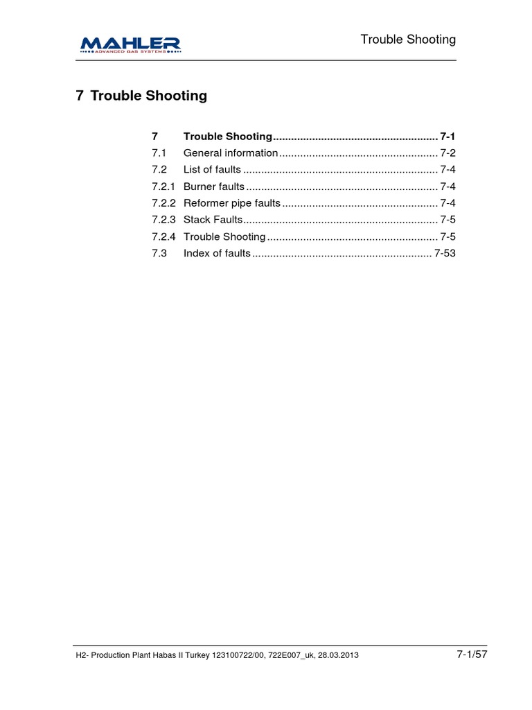 Troubleshooting Guide for Habas II Plant | PDF | Valve | Combustion
