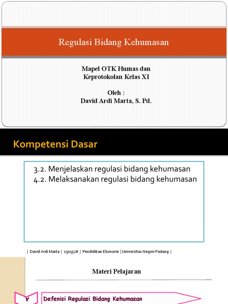 Pentingnya Regulasi Kehumasan | PDF | Politik