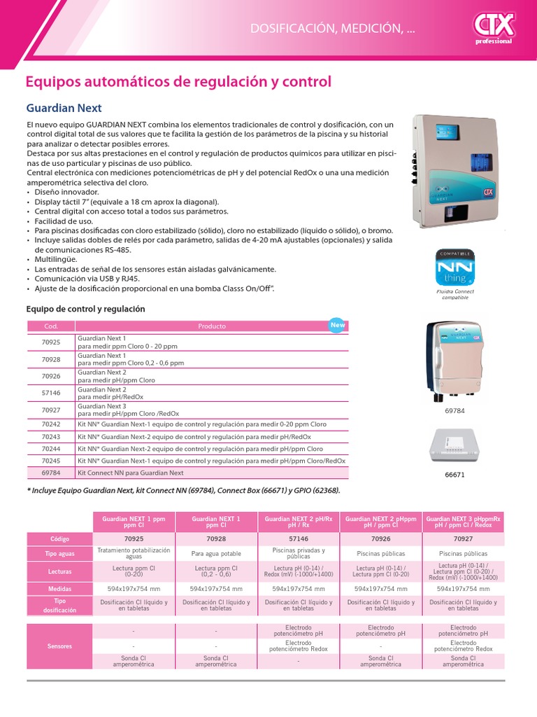 CTX Brochure Guardian Next-92563 | PDF | Cloro | Ph
