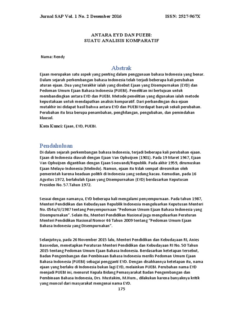 Abstrak: Jurnal SAP Vol. 1 No. 2 Desember 2016 ISSN: 2527-967X | PDF