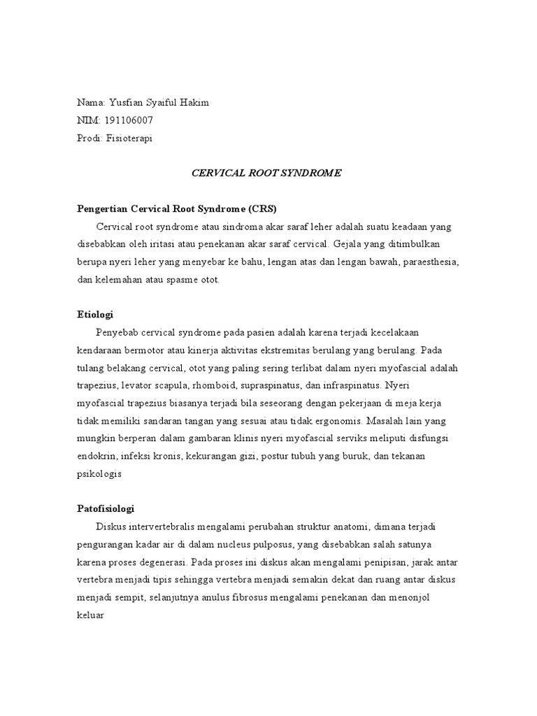 Tugas Neuro CRS Yusfian | PDF