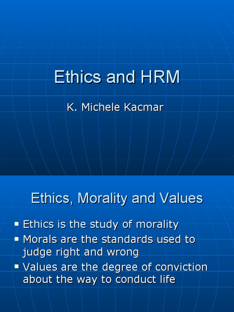 HRM and Ethics | PDF | Business Ethics | Sarbanes–Oxley Act