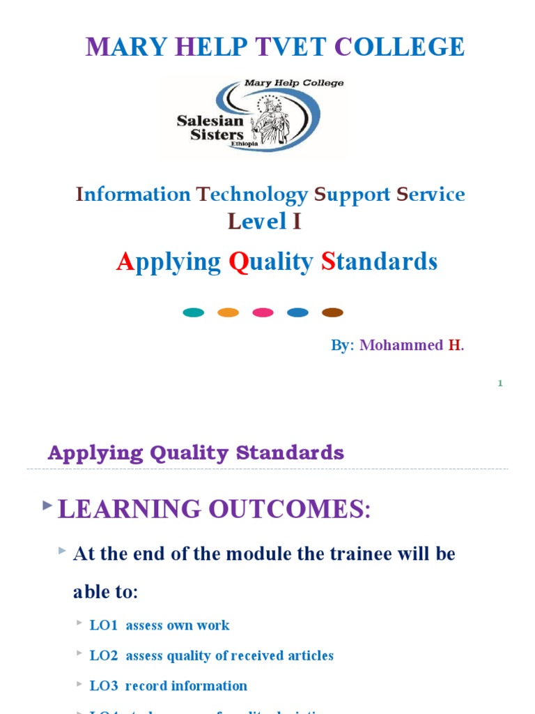Apply Quality Standard | PDF | International Organization For ...