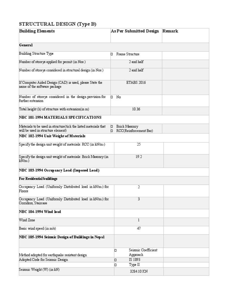 Structure Form IS NBC | PDF | Building Technology | Structural Engineering
