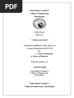 Sample PPT For Mini Project | PDF