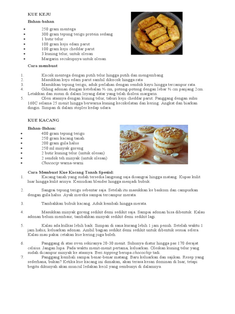 Resep Kue | PDF
