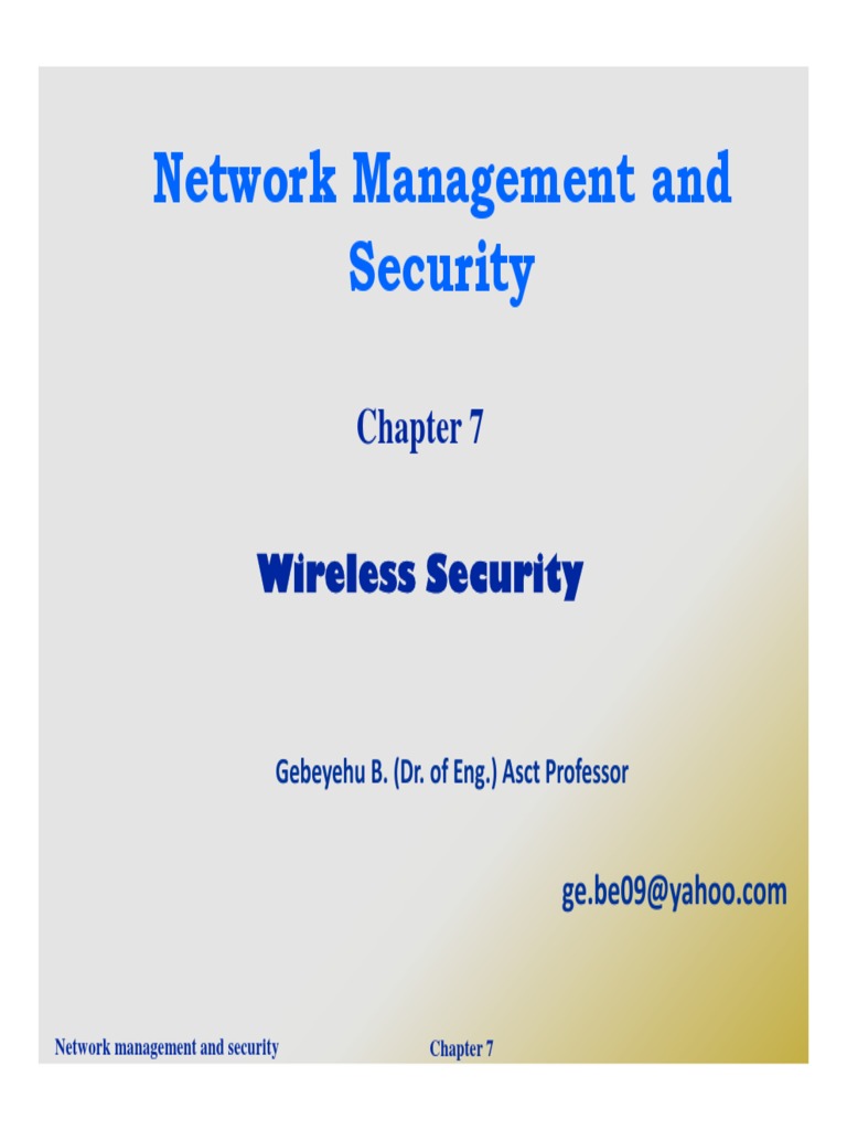 Securing Wireless Networks: Best Practices for Protecting Wireless Local Area Networks | PDF ...