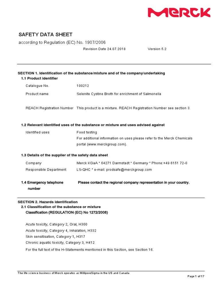 MSDS Selenite Cysteine | PDF | Toxicity | Firefighting