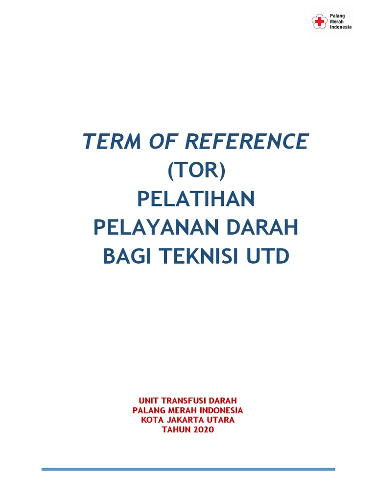 TOR Pelatihan Teknisi UTD | PDF