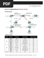 4.5.1 Packet Tracer - Inter Vlan Routing Challenge | PDF | Ip Address | Telecommunications