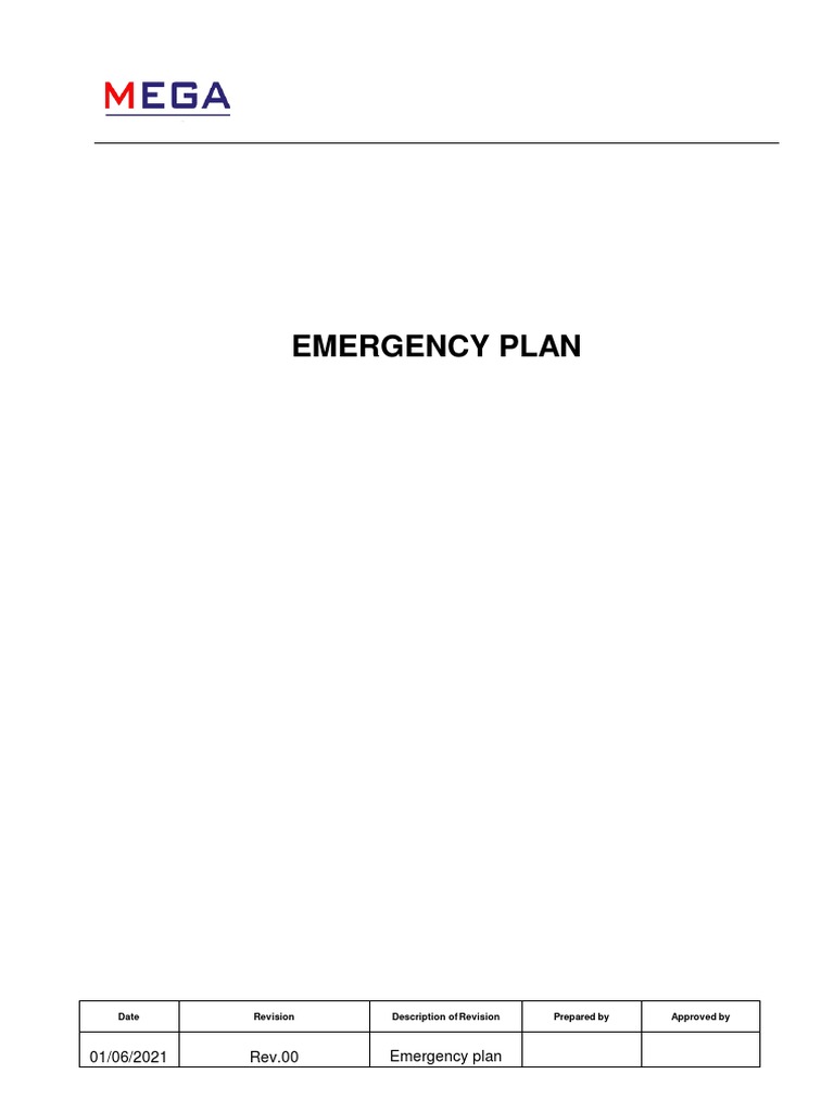 Emergency Plan | PDF | Emergency | Emergency Management