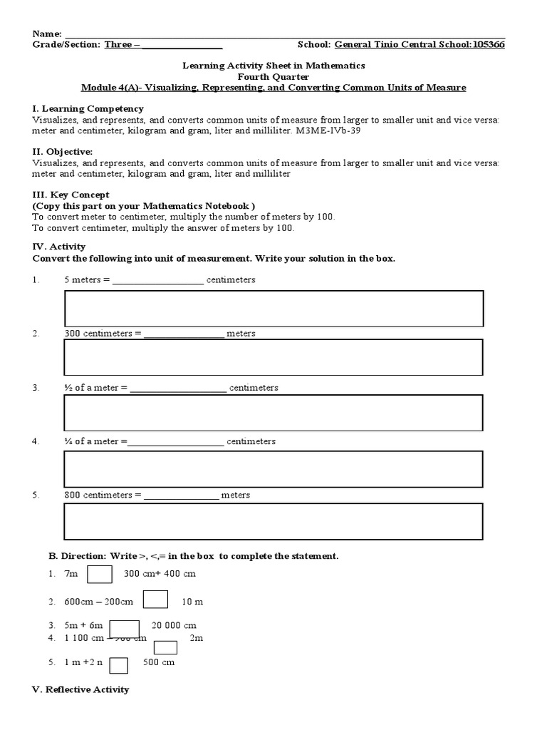 LAS in MATH (4th Quarter) | PDF | Kilogram | Litre