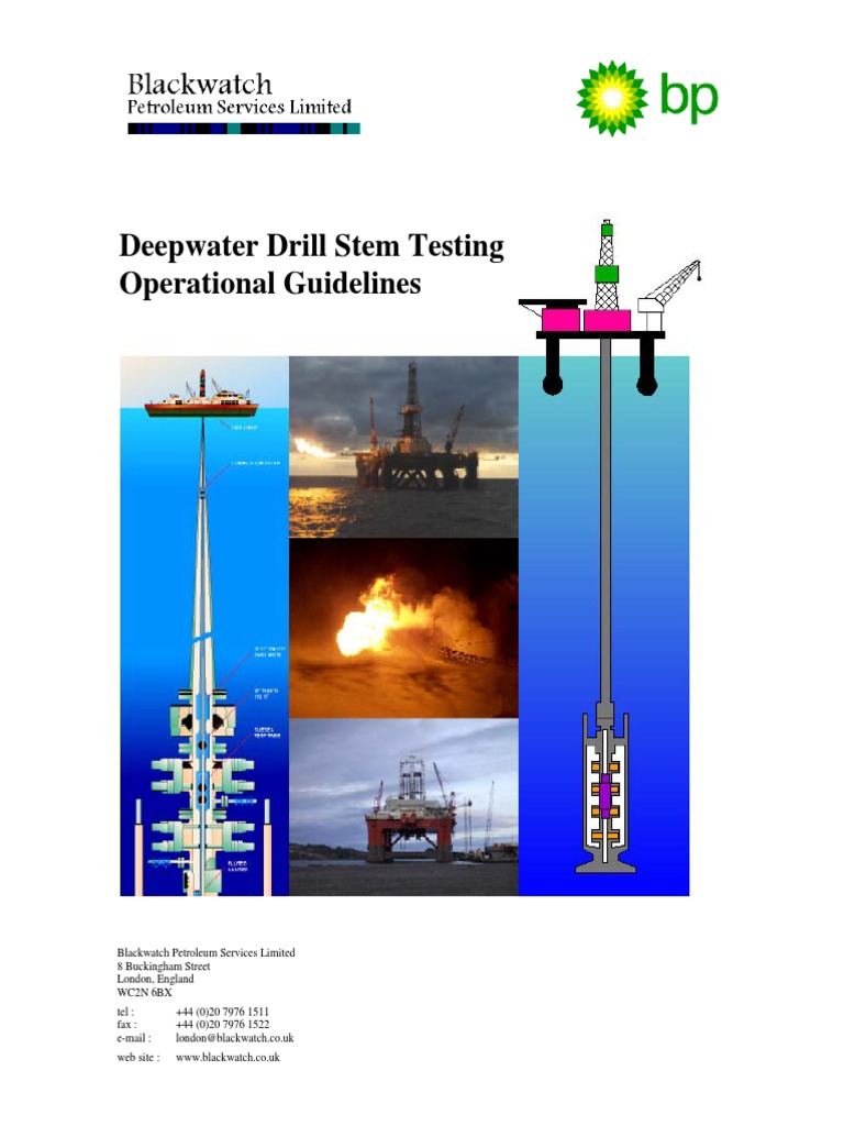 BP Deepwater DST Manual | PDF | Subsea (Technology) | Drilling Rig