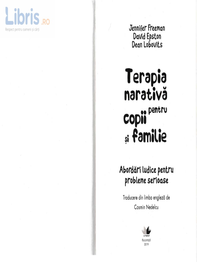 Terapia Narativa Pentru Copii Si Familie - David Epston, Jennifer ...