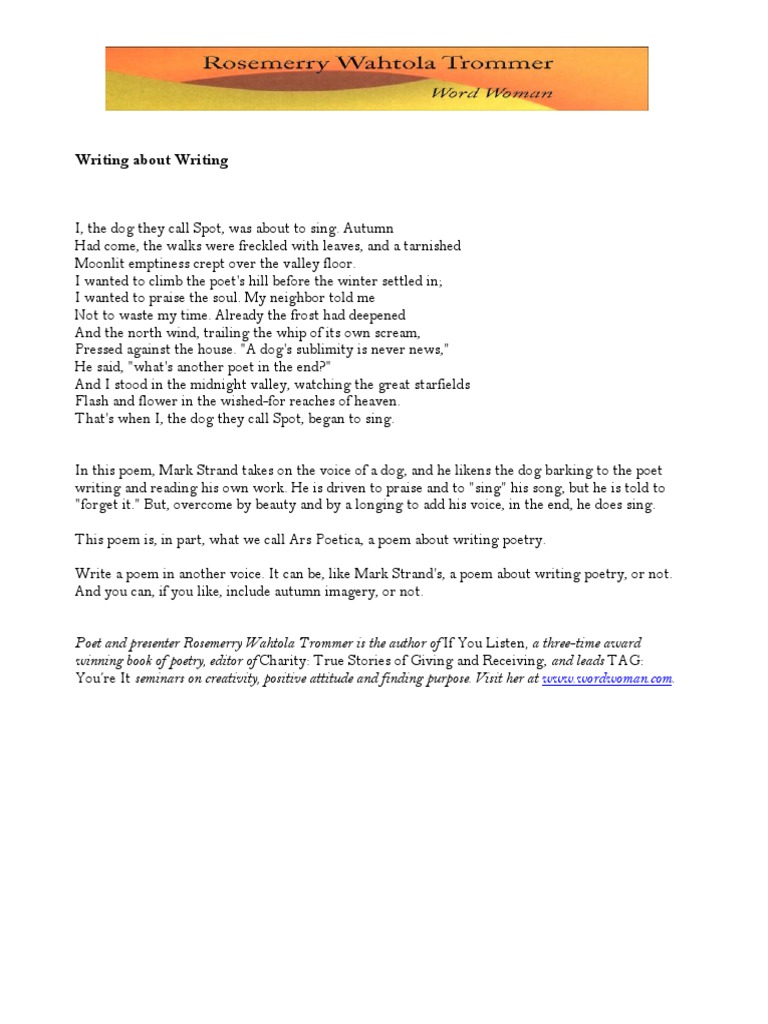 Writing About Writing | PDF | Art