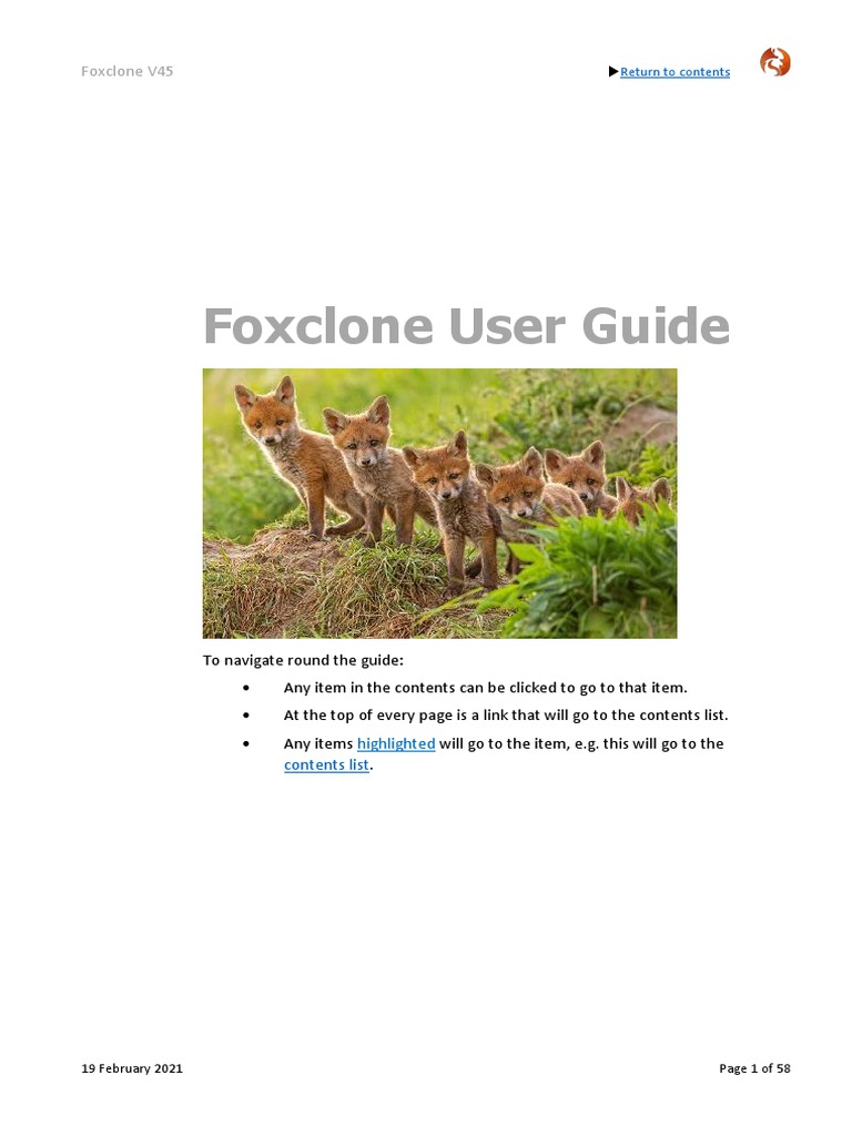 Foxclone User Guide | PDF | Computer File | Backup