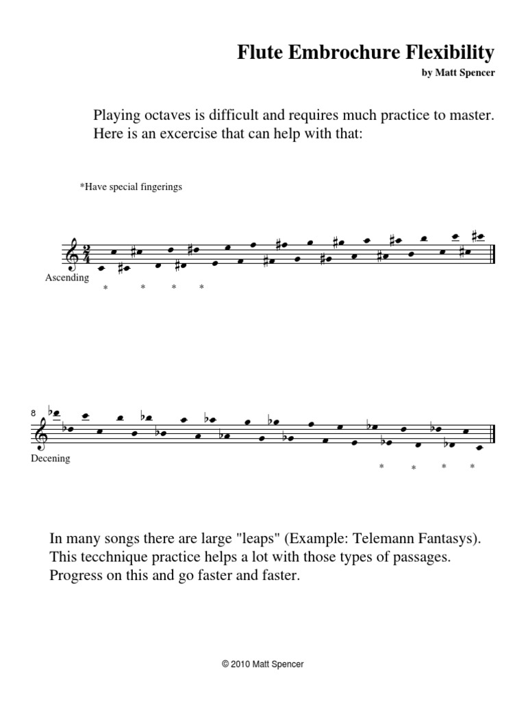 Flute Octave Practice | PDF
