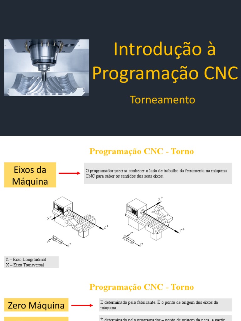 Programação CNC para Torno: Fundamentos | PDF | Máquinas | Física