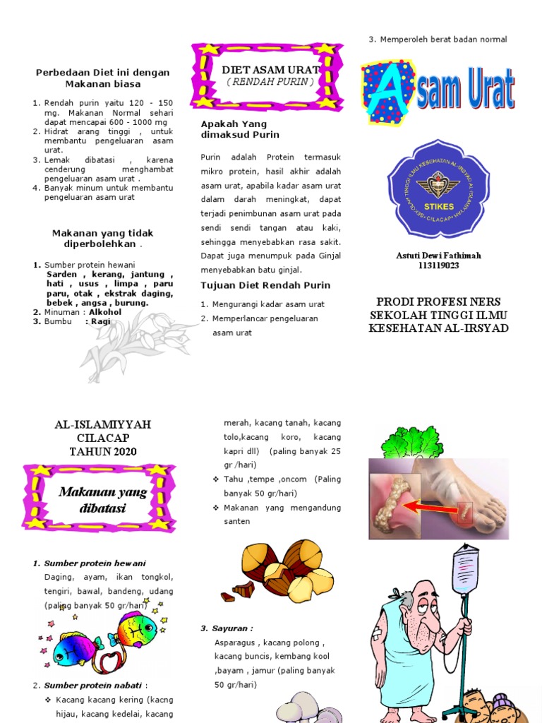 Leaflet Diet-Asam-Urat | PDF