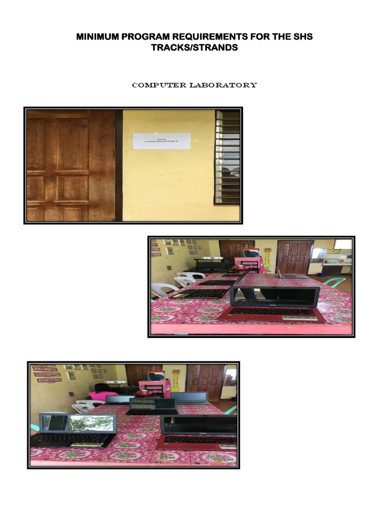 Minimum Program Requirements For The SHS Tracks | PDF