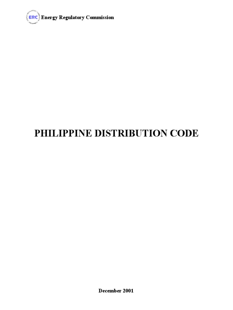 Philippine Distribution Code | PDF | Electric Power Industry ...