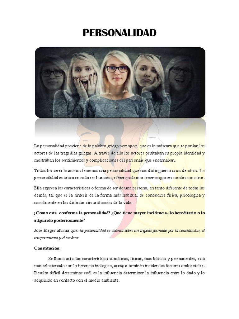 Tipologías de La Personalidad-David Liberman | PDF | Temperamento ...