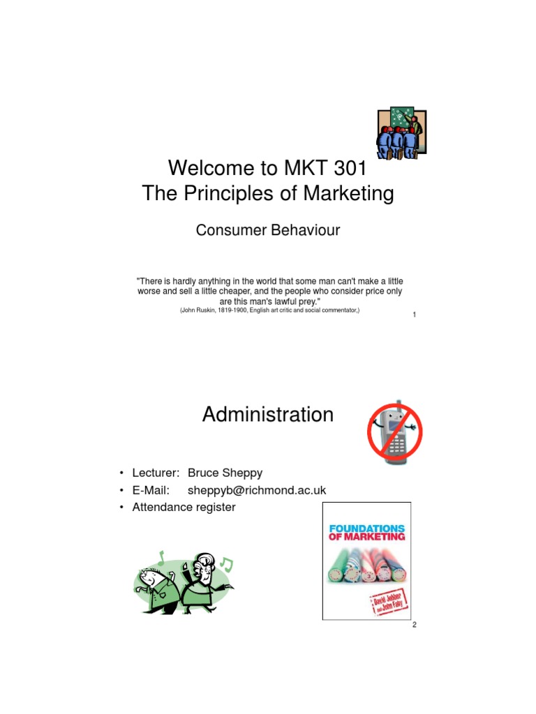 Pom Lecture 3 Buying Behaviour 2011 Pdf Consumer Behaviour Behavior