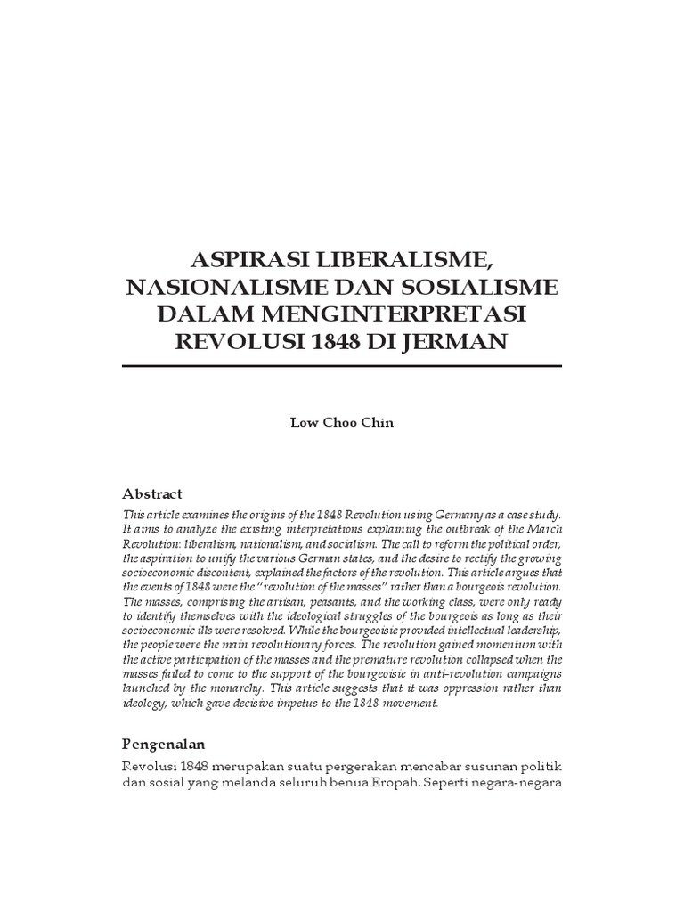 Revolusi 1848 | PDF | Politik | Ilmu Sosial