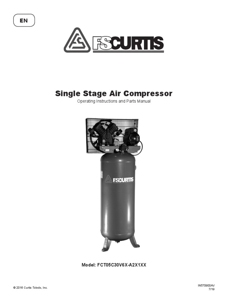 Curtis CTS 5HP Compressor Parts | PDF | Fuse (Electrical) | Electrical ...