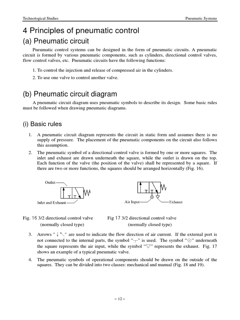 4 Principles of Pneumatic Control | Download Free PDF | Valve | Pneumatics