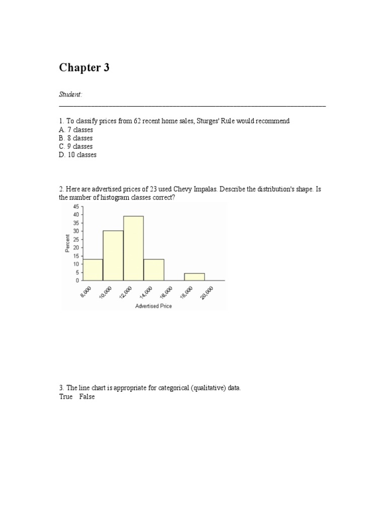 Chapter 3 | Download Free PDF | Histogram | Scientific Method