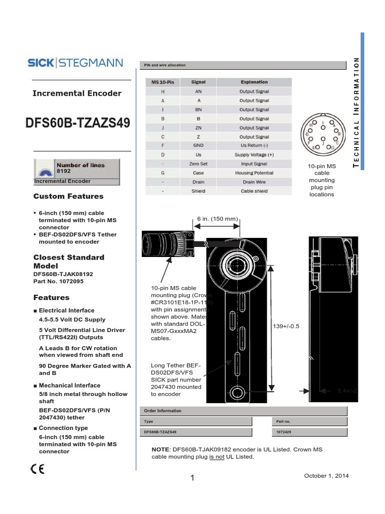 Dfs60b-Tzazs49 | PDF | Electrical Connector | Components